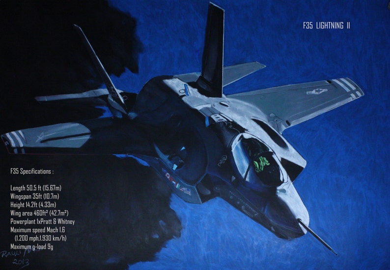 Lockheed Martin F-35 Lightning II Poster - Etsy