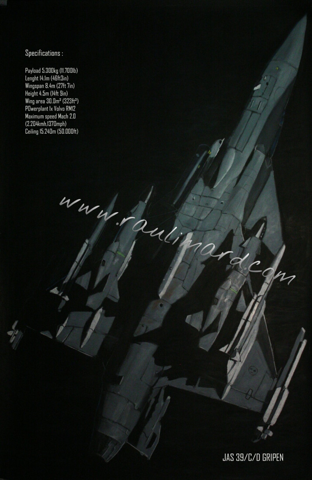 Saab JAS 39 Gripen Art Print, Fighter Aircraft Poster, Gifts for Pilots ...