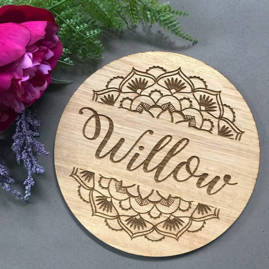 Custom Wooden Name Plaque | Hanging Door Sign | Nursery Decor ...