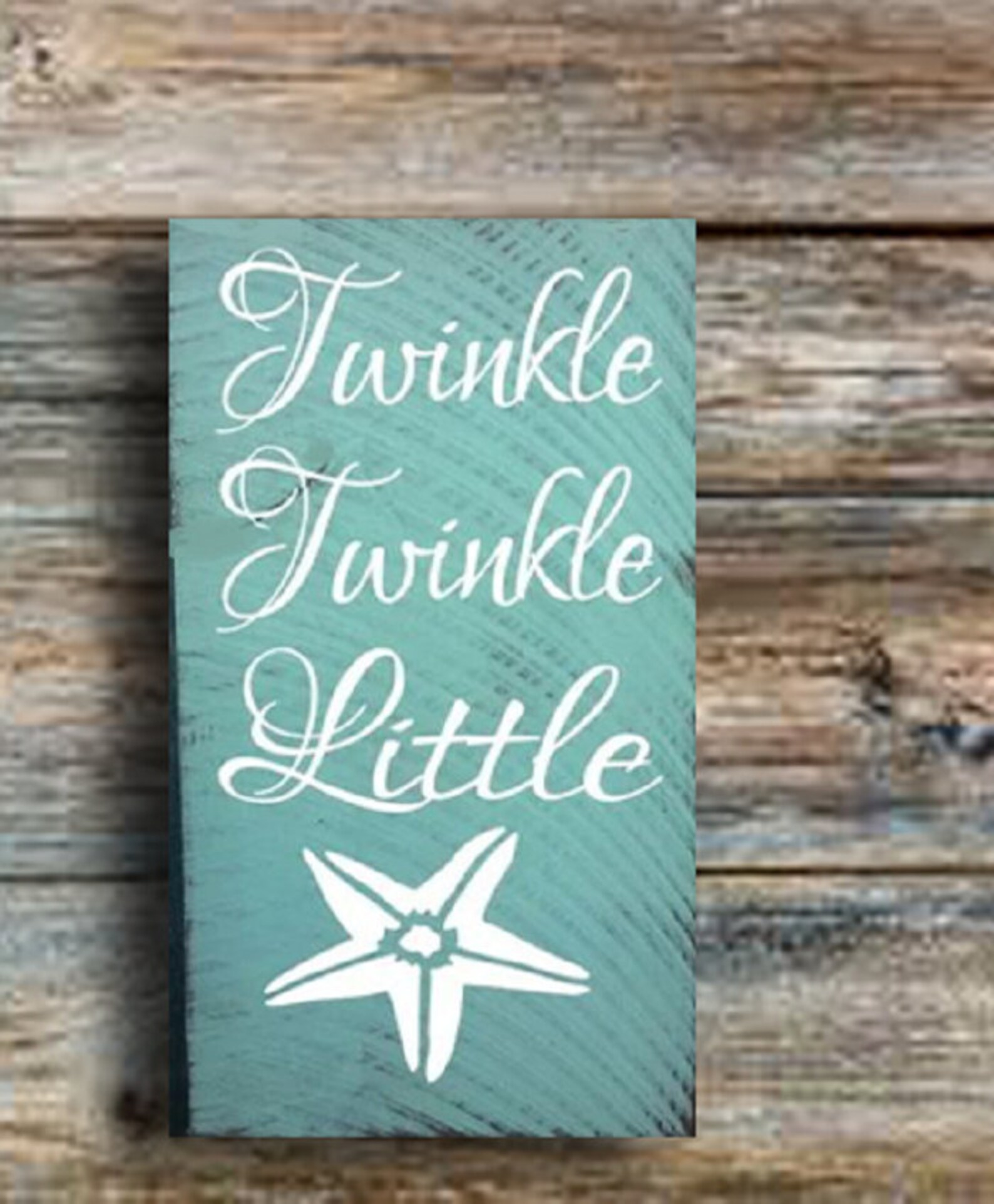 Twinkle Twinkle Sign- Wood Beach Sign Wood ~ Beach Cottage ~ Beach ...