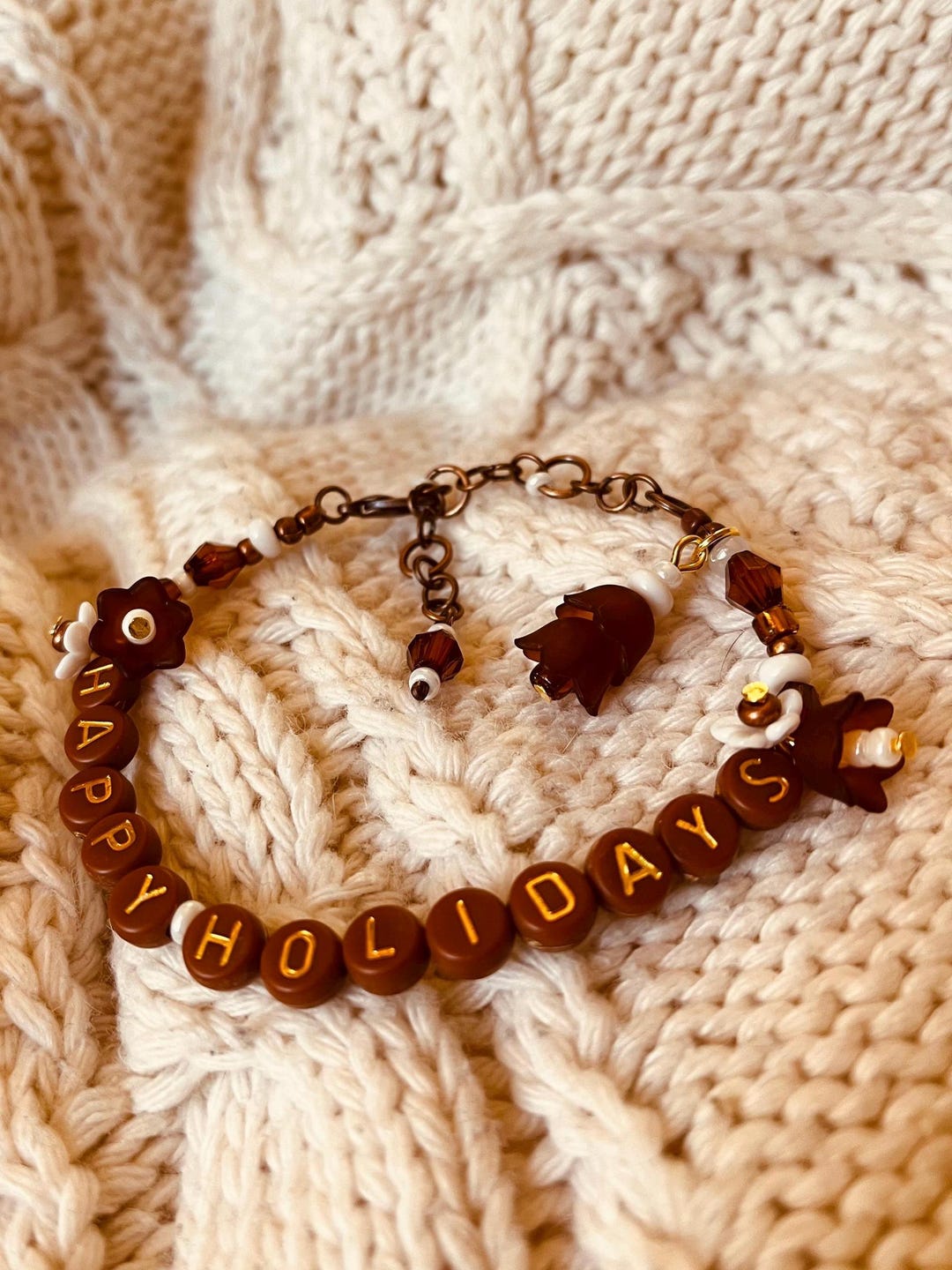 Happy Holidays Keepsake Gingerbread Bracelet Collectible Festive ...