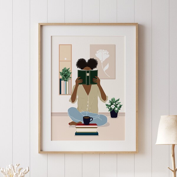 Black Reading Posters - Etsy