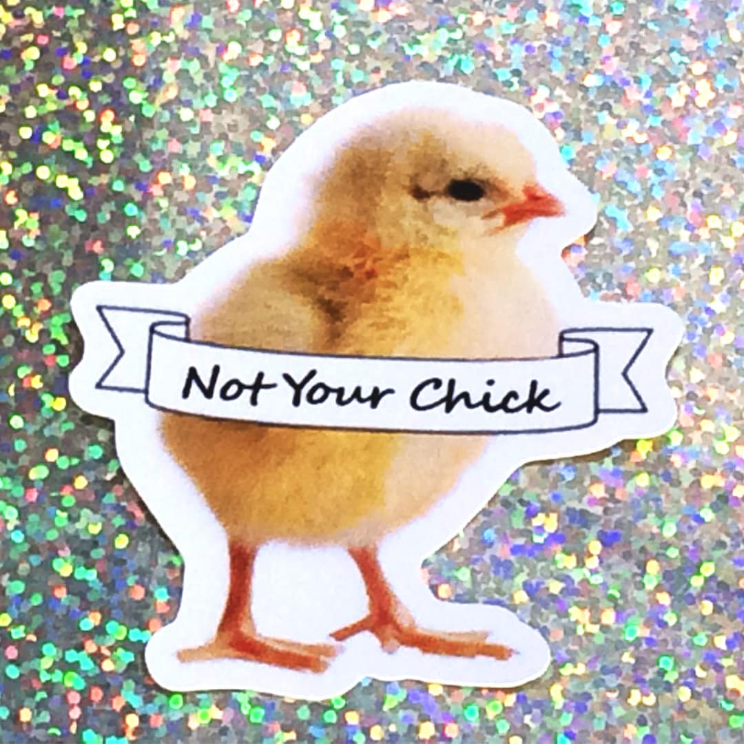 Not Your Chick Feminist Sticker Laptop Sticker Ipad Sticker - Etsy