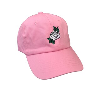 White Rose Dad Hat, Aesthetic Clothing, Tumblr Baseball Cap, Kawaii Dad ...