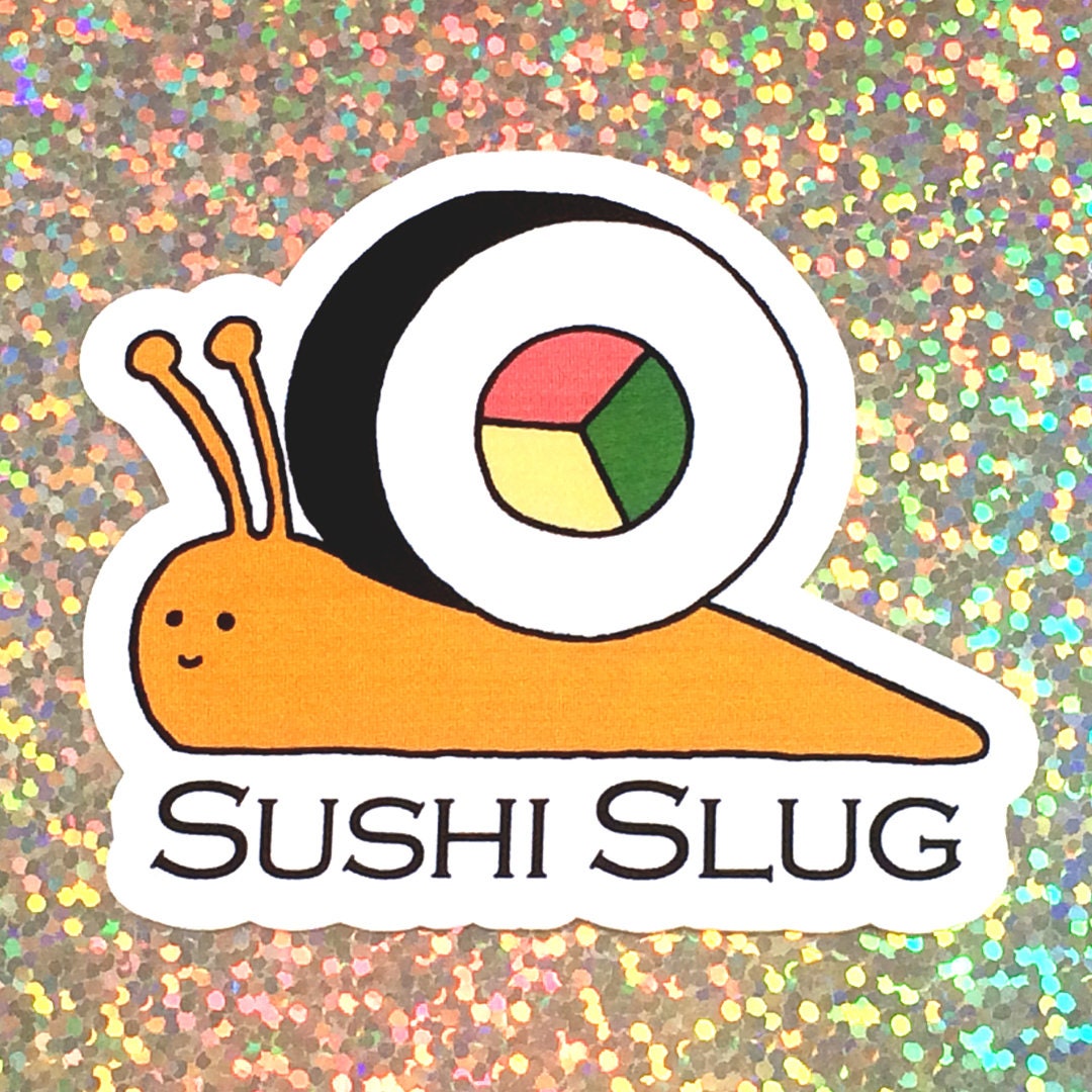 Sushi Slug Sticker Laptop Sticker Phone Case Sticker ipad | Etsy