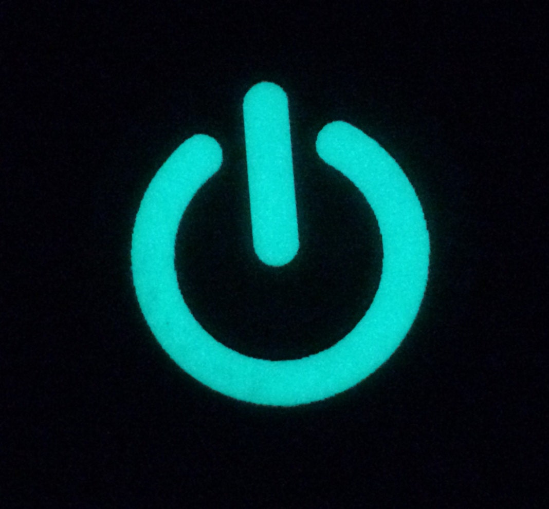 Glow in the Dark Power Button Computer Pin Tech Gift - Etsy