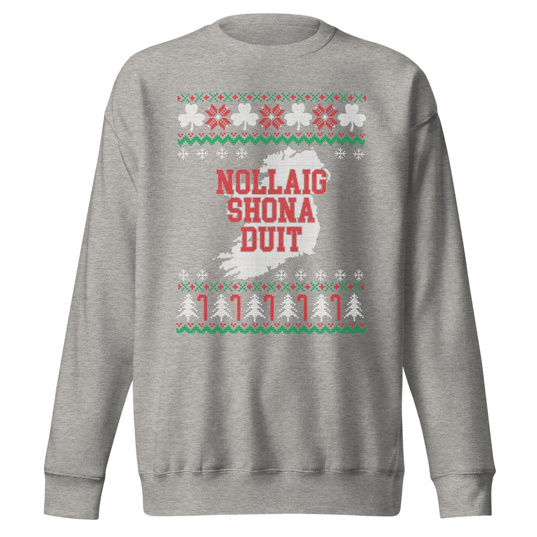 Nollaig Shona Duit Irish Christmas Sweater - Etsy