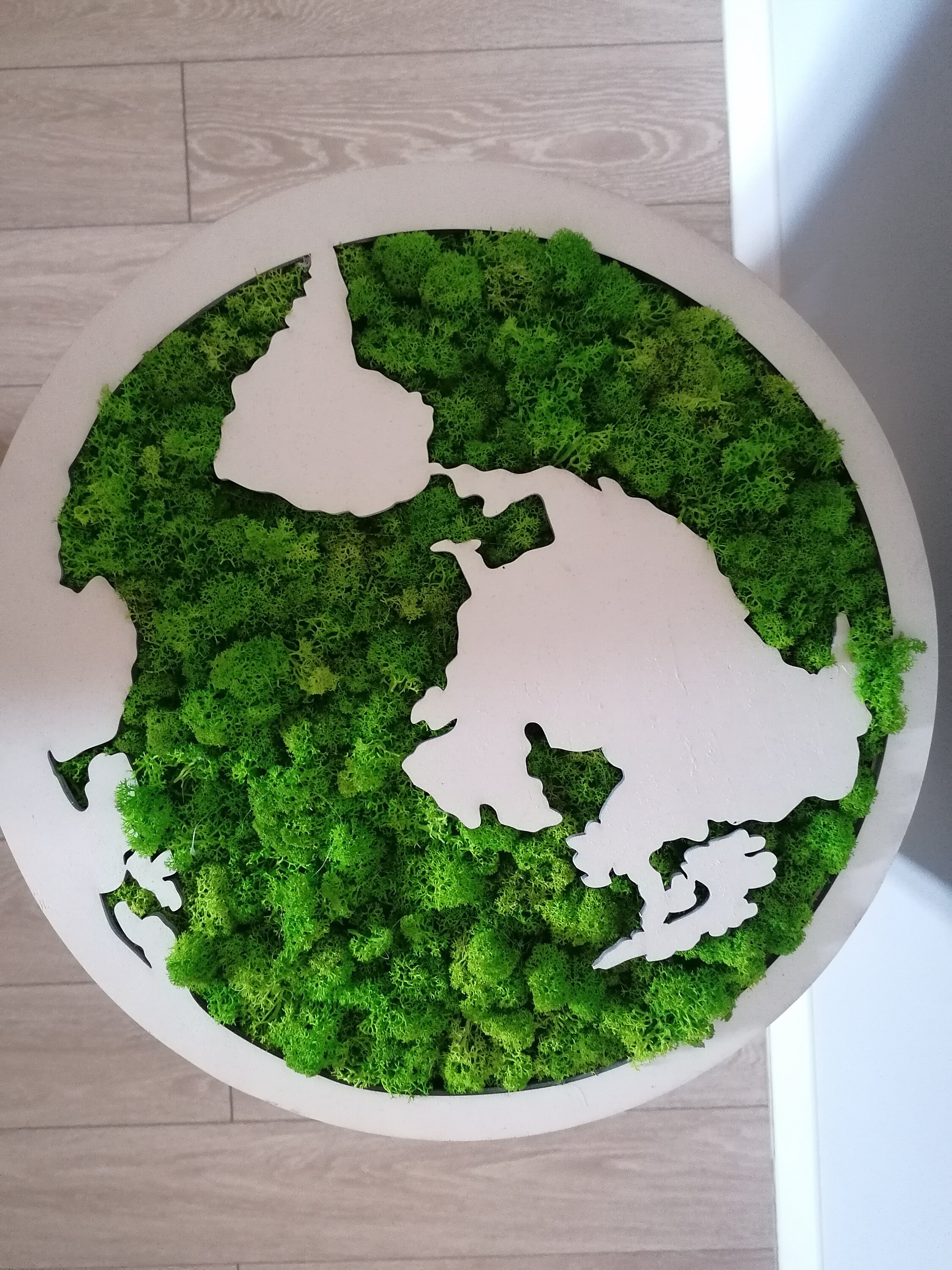 Moss World Map. Preserved Moss Wall. Laser Cut Art. Moss Decor - Etsy