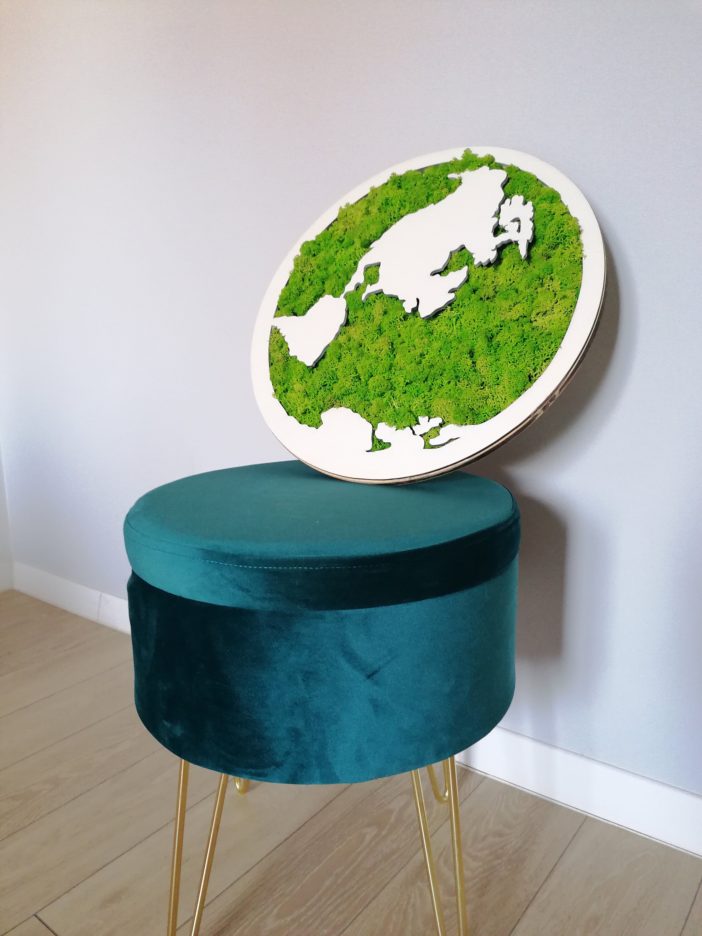 Moss World Map. Preserved Moss Wall. Laser Cut Art. Moss Decor - Etsy