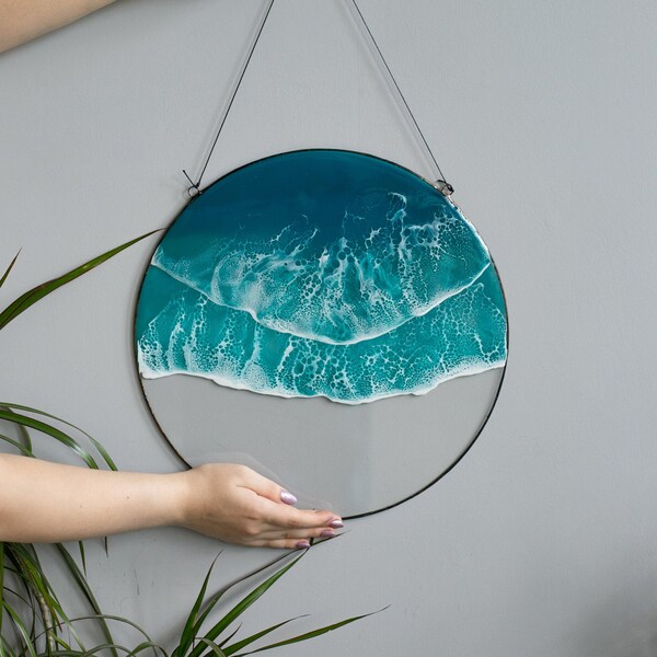 Round Resin Art - Etsy