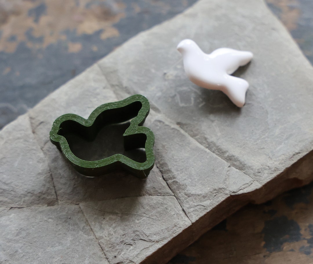 Piece Dove, Digital STL File, Bird Shaped Embossing Polymer Clay Cutter ...