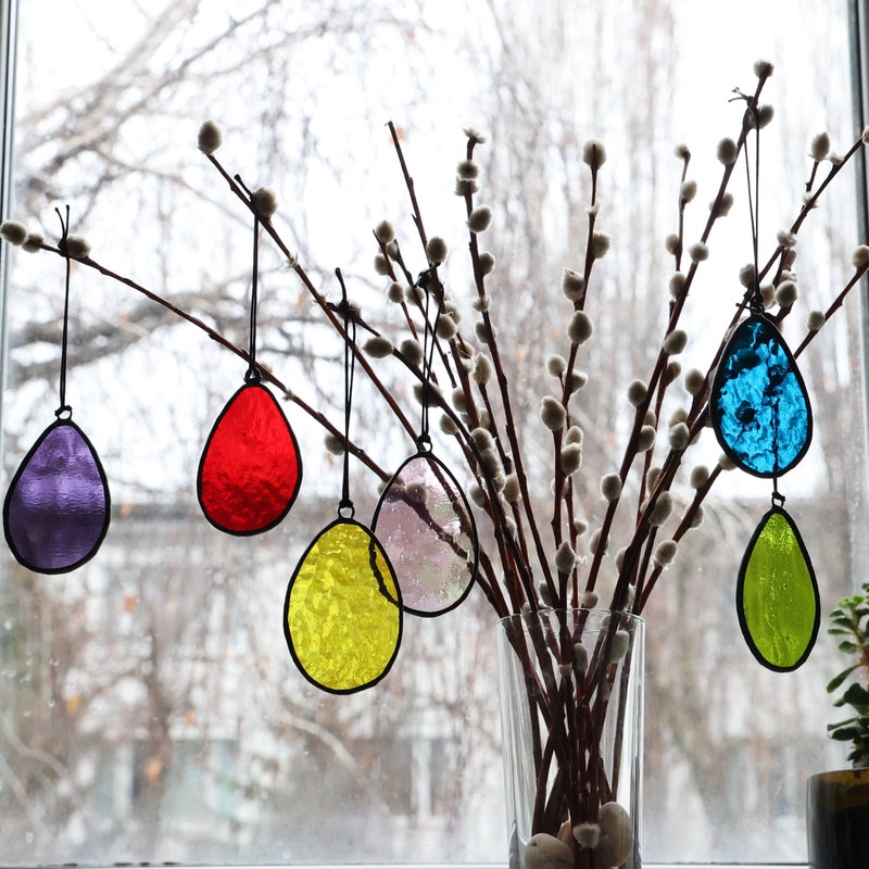 Glass Easter Eggs - Etsy