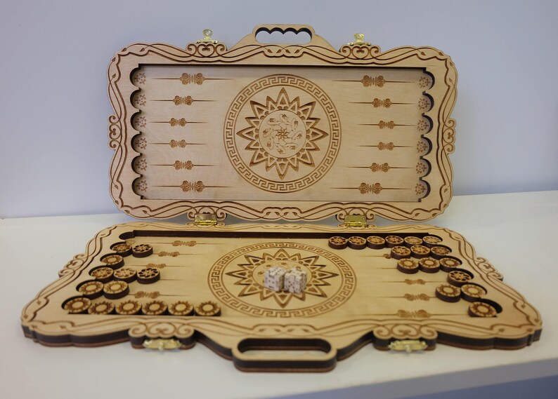 Carving & Whittling Sculpting & Forming Backgammon drawing laser cut ...