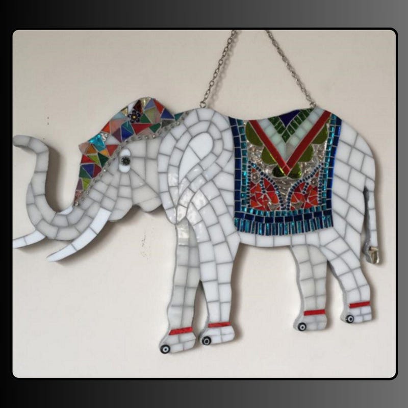 Elephant Mosaic - Etsy