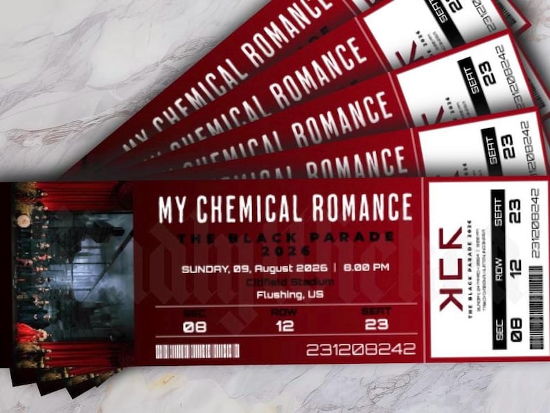 My Chemical Romance “the Black Parade 2026” Digital Memorabilia ...