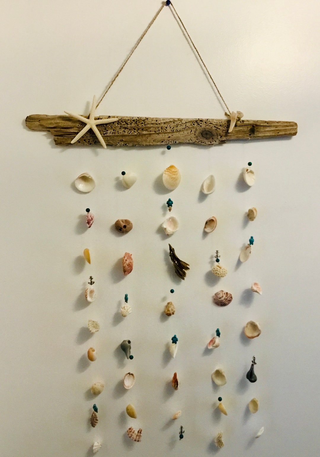 New Wind Chimes Seashells Bahamas Beach Driftwood Coastal Decor - Etsy
