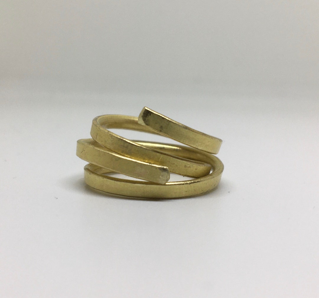 Adjustable Handmade Brass Ring - Etsy