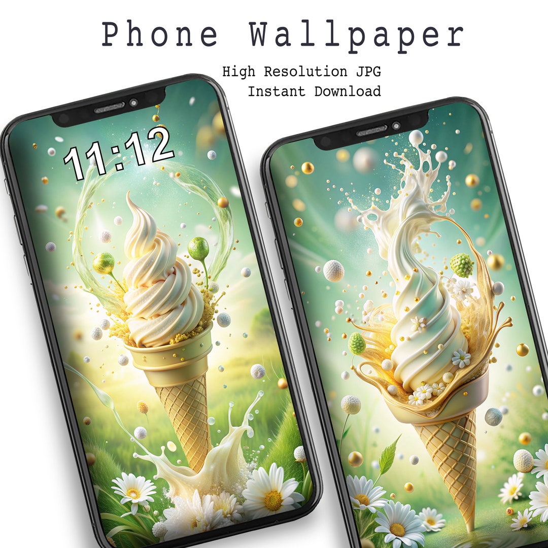 2 Ice-cream Splash Phone Wallpapers, Sweet Art Iphone, Smartphone ...