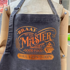 South African Apron - Braai (BBQ) Master - Boks, Tjops En Dops ...