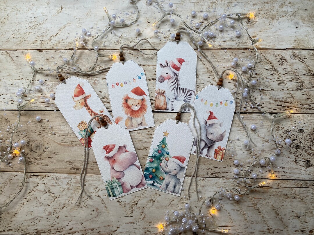 6 South African Christmas Gift Tags | 320gsm Handmade Rag Card | Eco ...