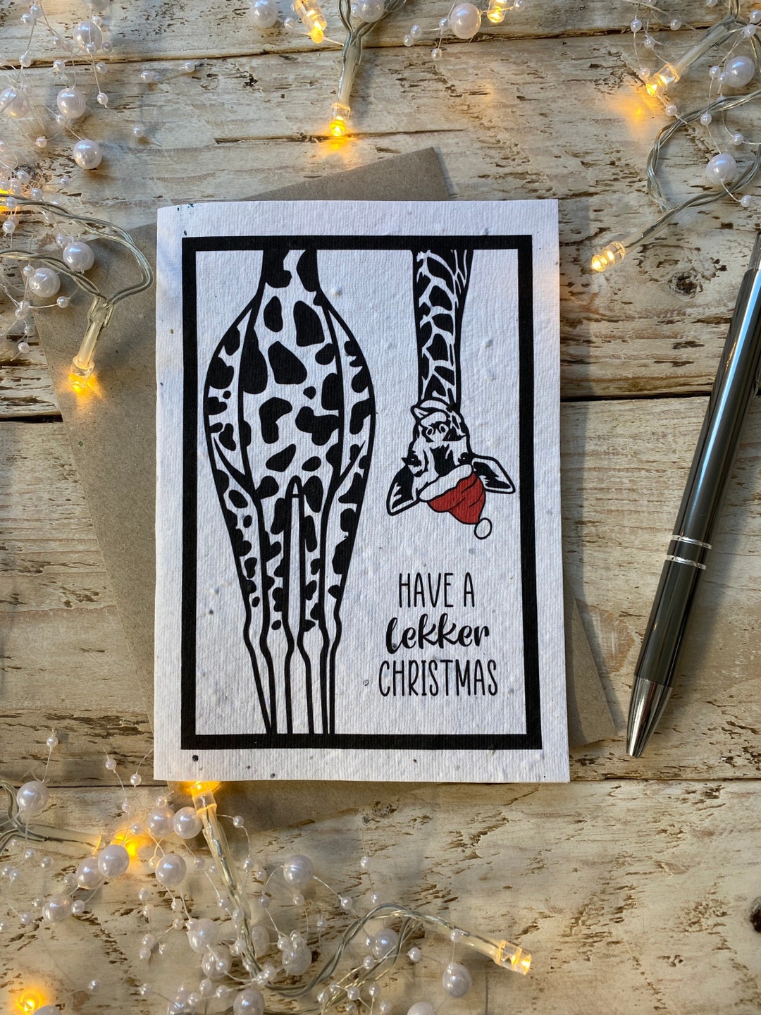 South African Christmas Card | Afrikaans | Plantable Seed Card ...