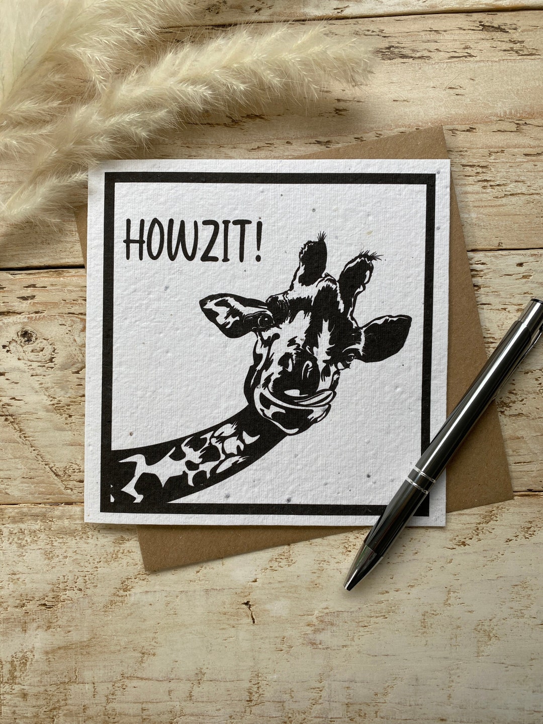 South African howzit Greeting Card afrikaans Xhosa Zulu Plantable Seed ...