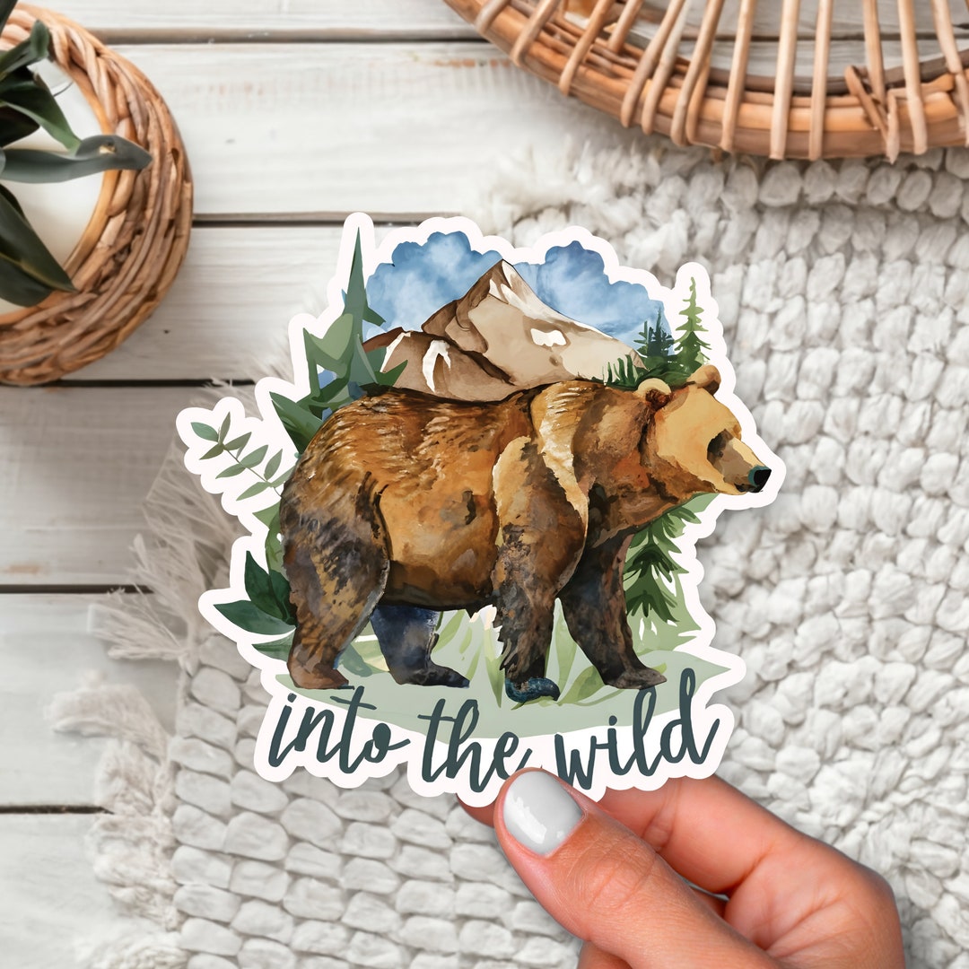 Bear Vinyl Sticker for Wild Animal Lover Gift for Hunters - Etsy