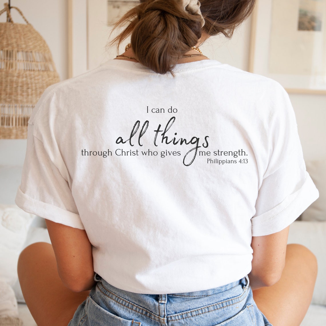 Philippians 4:13 I Can Do All Things Through Christ Christian - Etsy