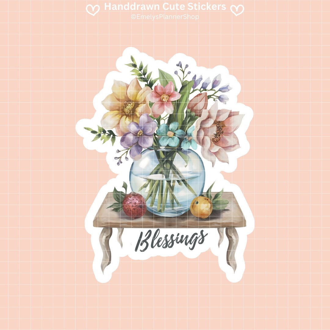 Blessing Sticker Bible Sticker Pack Faith Decals Religious Vinyl Label ...