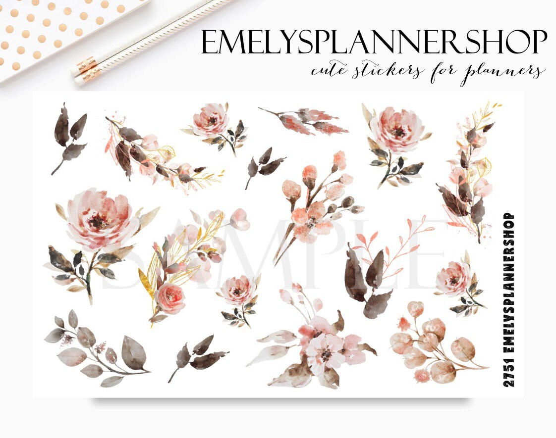 Paper & Party Supplies Watercolor boho stickers Stickers etna.com.pe