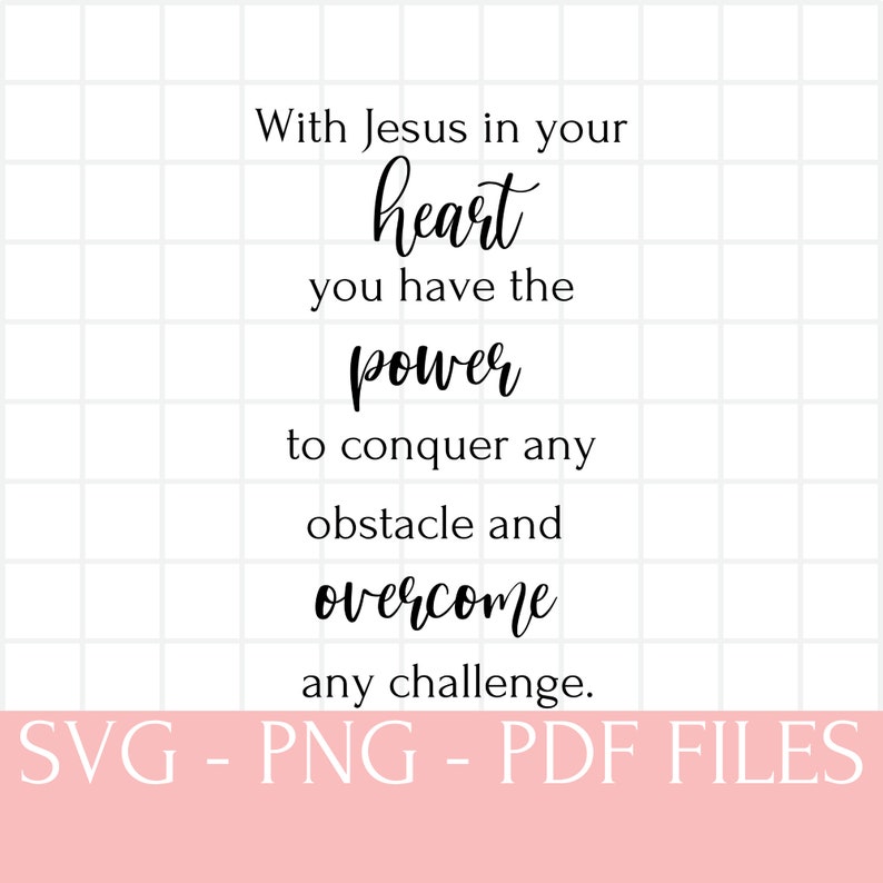 Bible Verse Digital Download SVG PNG and PDF Files Instant - Etsy