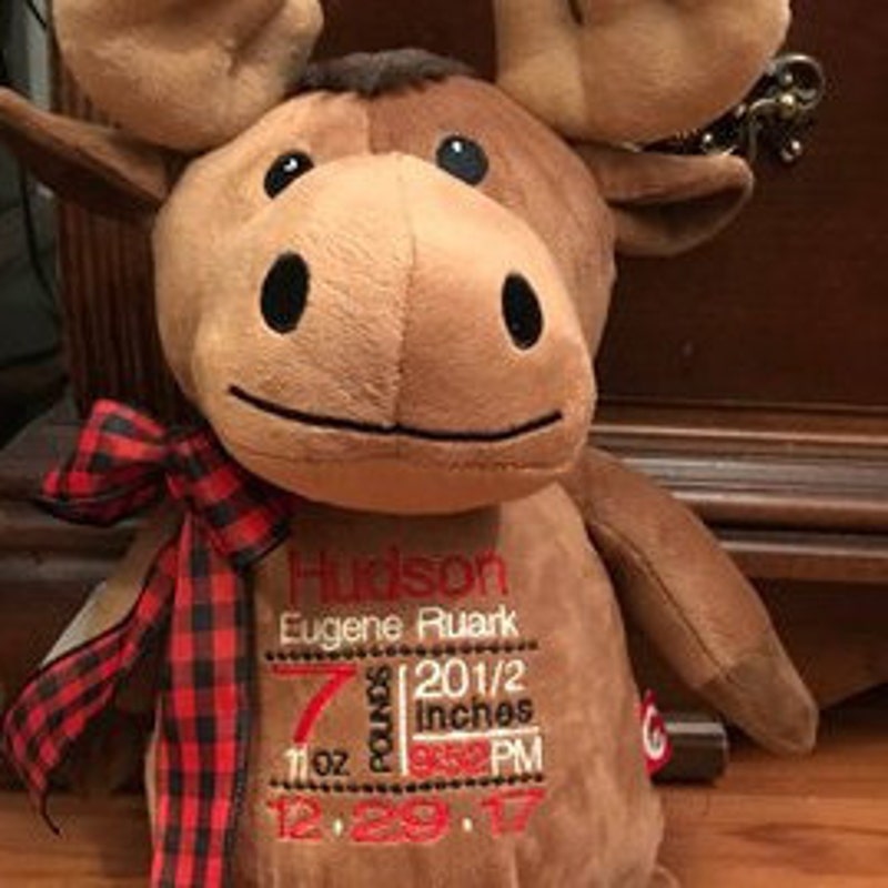 Buffalo Plaid Moose - Etsy