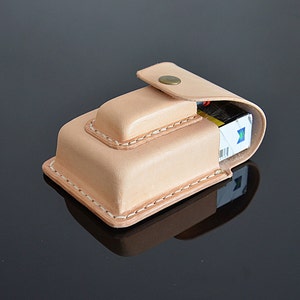 BIC Lighter Leather Cigarette Case Personalized Handmade Wet Molded - Etsy