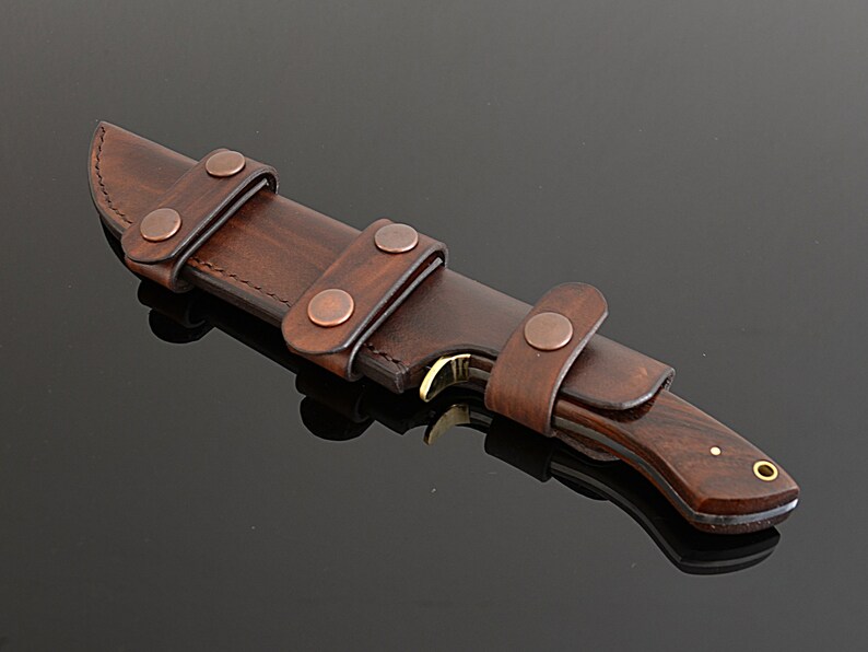 Horizontal Scout Carry Fixed Blade Leather Knife Sheath Custom - Etsy