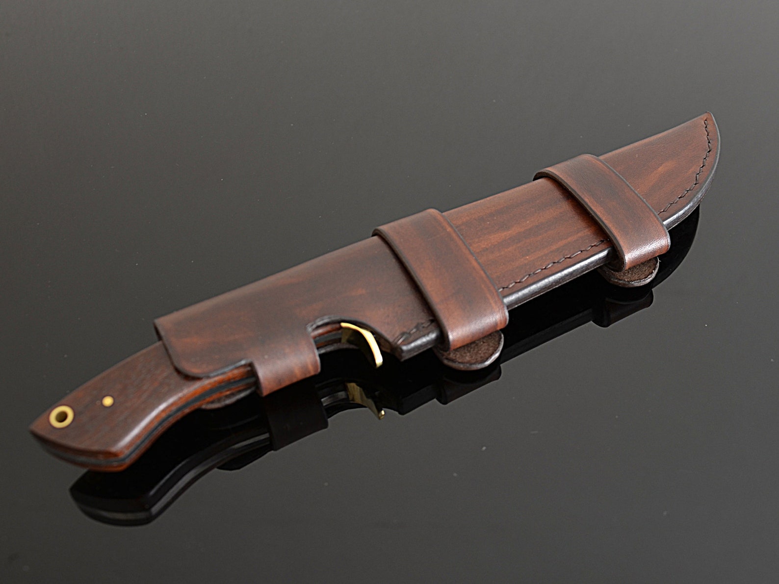 Horizontal Scout Carry Fixed Blade Leather Knife Sheath Custom - Etsy