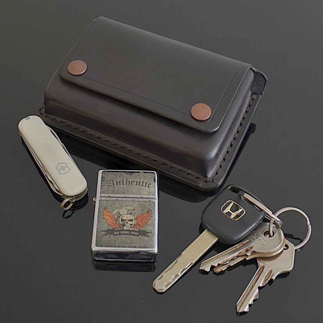 Custom Genuine Wet Molded Leather EDC Belt Pouch Everyday Carry - Etsy