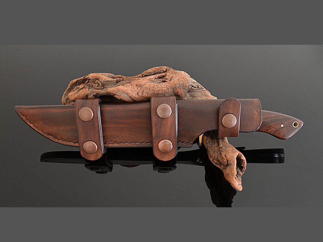 Horizontal Scout Carry Fixed Blade Leather Knife Sheath Custom - Etsy