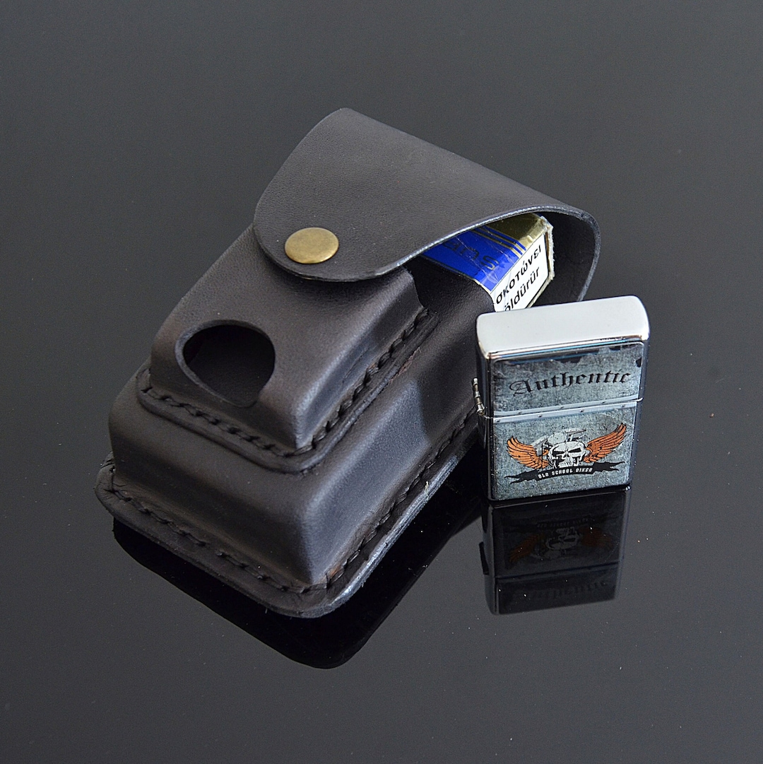 Handmade Real Leather Cigarette Lighter Belt Clip Pouch Case Box - Etsy