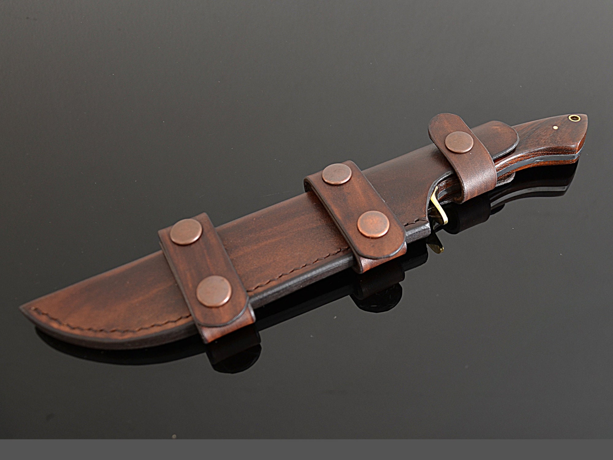 Horizontal Scout Carry Fixed Blade Leather Knife Sheath Custom - Etsy