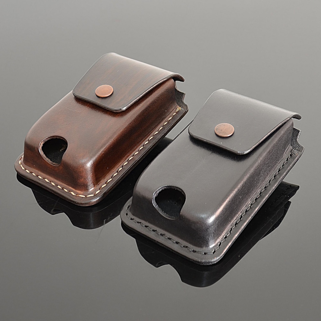 Handmade Leather Insulin Pump Pouch – Belt Clip Case for Medtronic ...