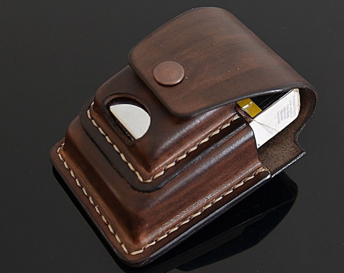 Handmade Genuine Leather Cigarette Case Holds 20 /80 Cigarette/leather ...