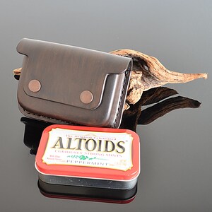 Altoids Leather Belt Clip Bushcraft Pouch Personalized Possibles Pouch ...