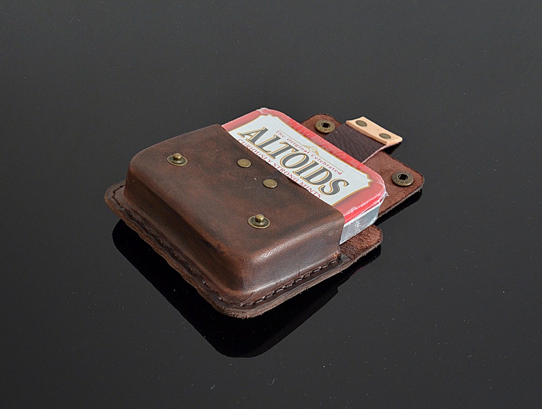 Leather Belt Pouch Bushcraft Pouch Belt Altoids Leather Pouch - Etsy