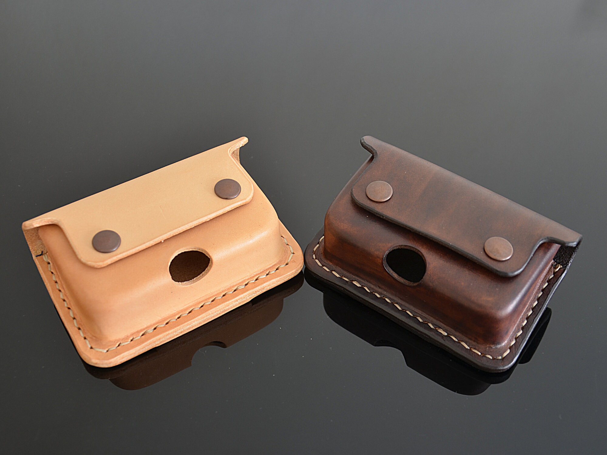 Genuine Leather Insulin Pump Pouch With Clip or Loop - Etsy