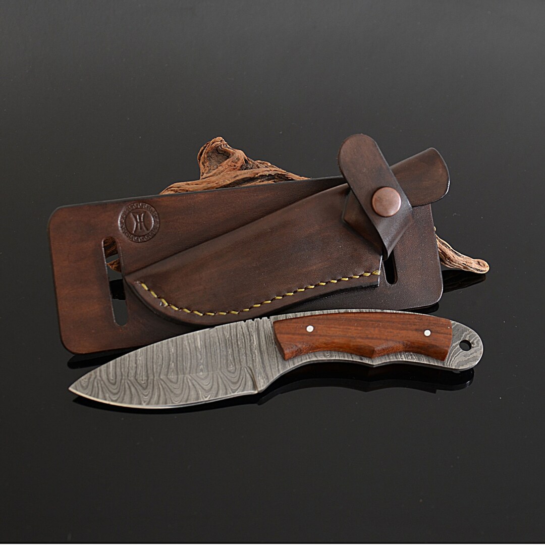 Full Tang Hand Forged Scout Carry Damascus Knife With Handmade ...