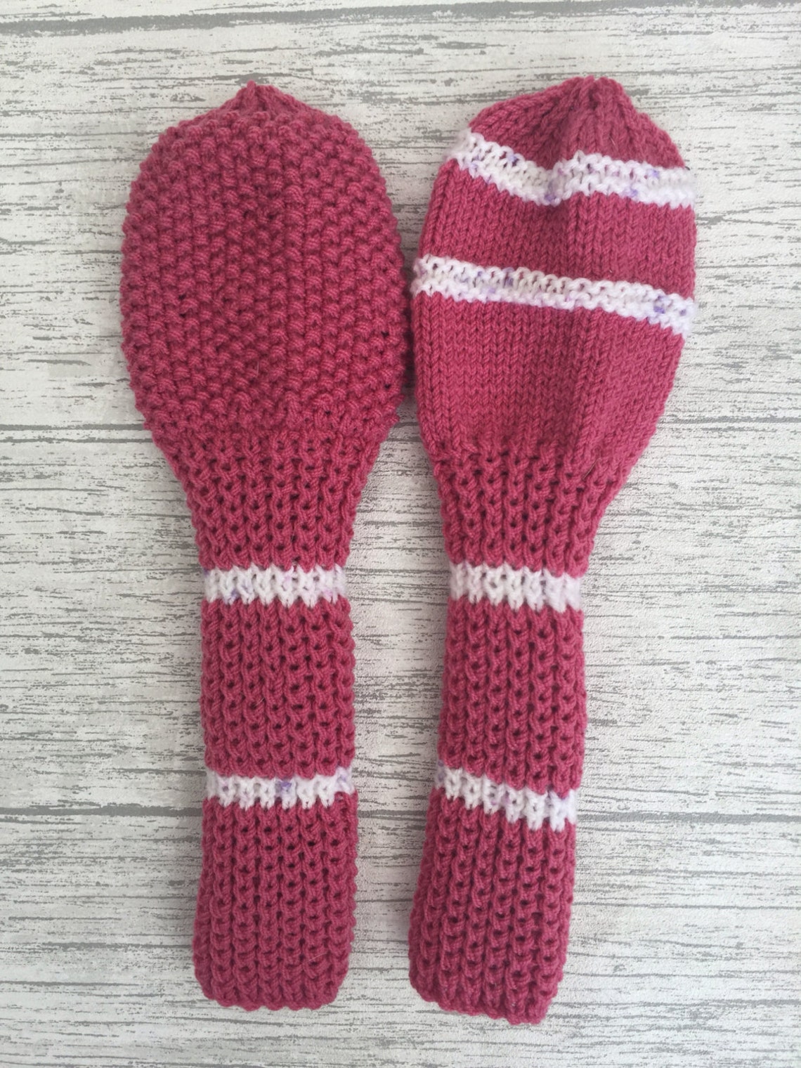 Golf Club Head Cover Set, Putter Cover, Hand Knitted Covers, Head ...