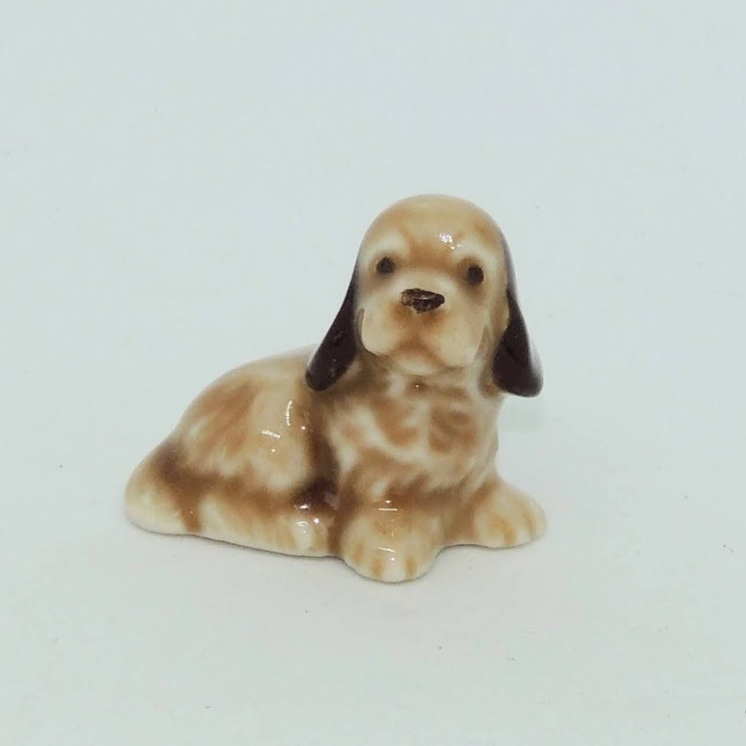 Wade Whimsies Spaniel Puppy Red Rose, Fair Whimsies, Colourway One of a ...