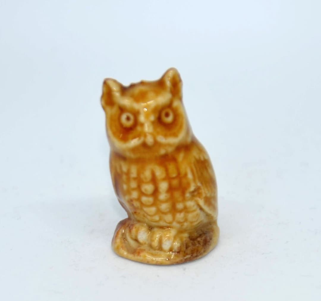 Wade Whimsies - Golden Brown Barn Owl - Etsy