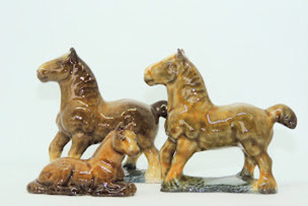 Wade - Shire Horse Set - Set 1/three Horses 1973-82 - Etsy