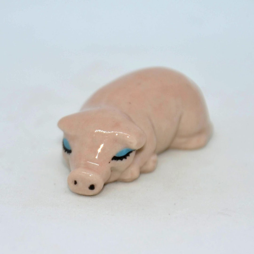 Wade -happy Family - Sleeping Baby Pig - Etsy